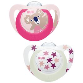 Sucette en silicone NUK Starlight Day & Night
